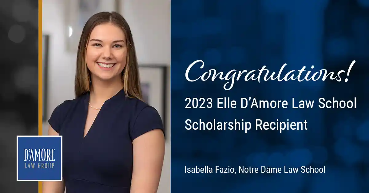 2023 Elle D’Amore Law School Scholarship Recipient